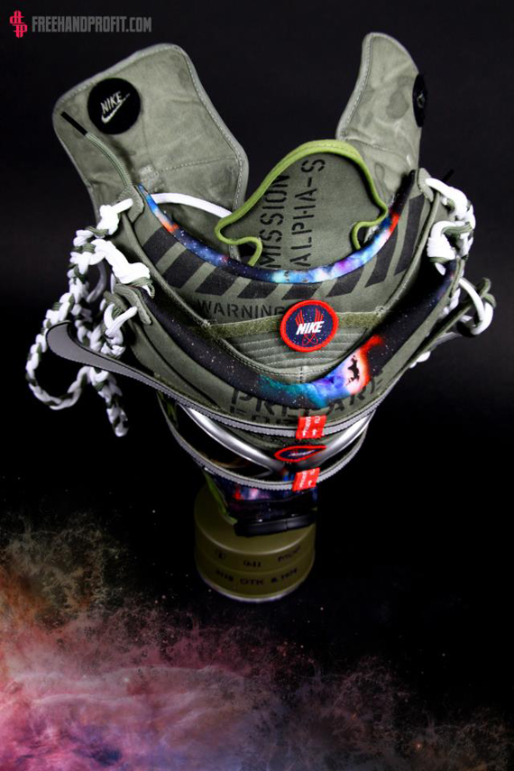Nike Dunk High 'Galaxy' Gas Mask By Freehand Profit - SneakerNews.com