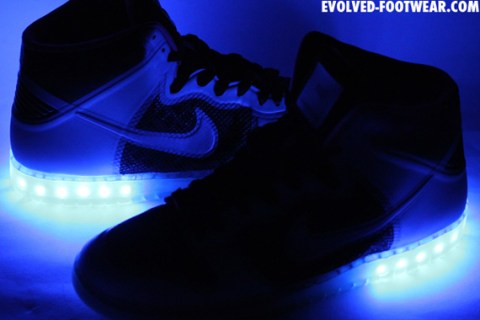 Nike Dunk High Hyperfuse iD Light-Up Customs By Evolved Footwear ...