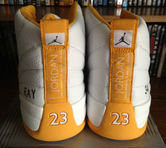 Air Jordan XII - Ray Allen Seattle Sonics Home PE - SneakerNews.com