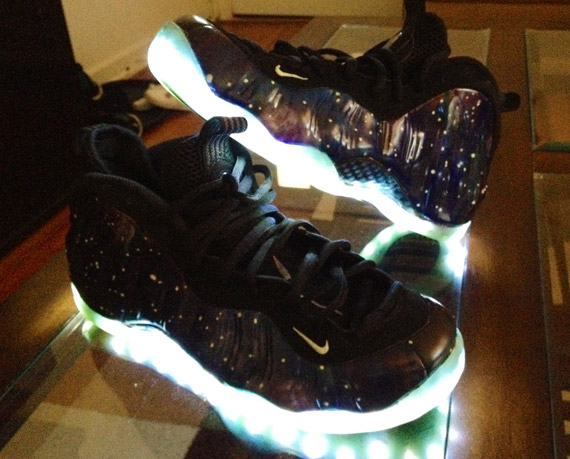 Nike Air Foamposite One 'Galaxy' Light-Up Customs By Jason Negron - SneakerNews.com