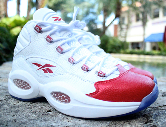 Reebok Question - White - Pearlized Red | Detailed Images - SneakerNews.com