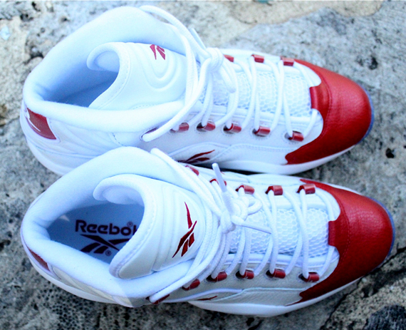 Reebok Question - White - Pearlized Red | Detailed Images - SneakerNews.com