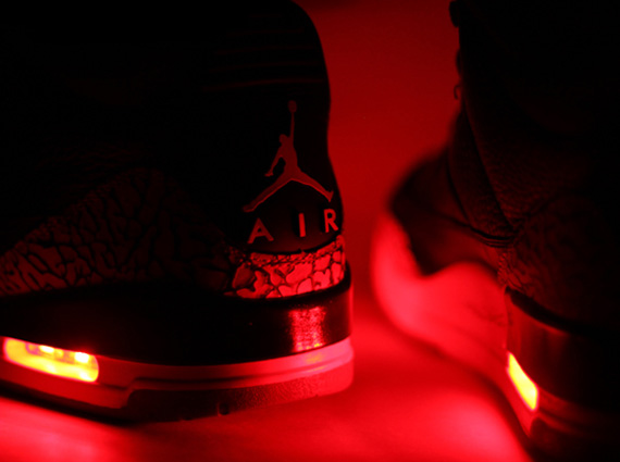 Air Jordan III "Light-Up" Customs By Evolved Footwear - SneakerNews.com