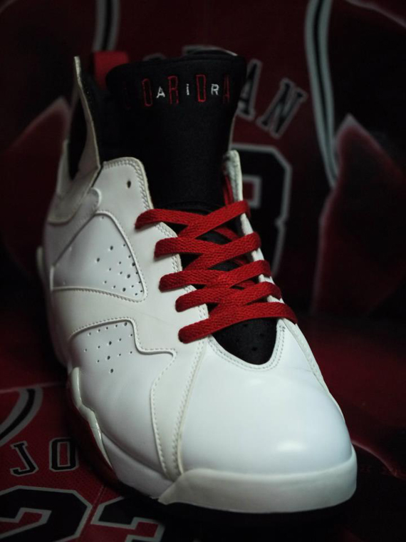 Air Jordan VII - White - Varsity Red | Look-See CDP Sample ...