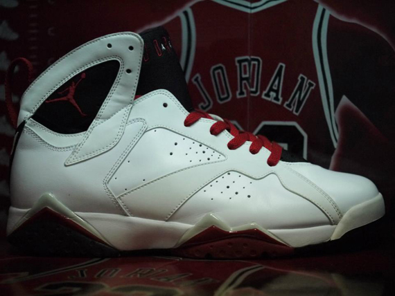 Air Jordan VII - White - Varsity Red | Look-See CDP Sample ...