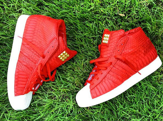 adidas Pro Model High "Red Python" Customs By JBF - SneakerNews.com