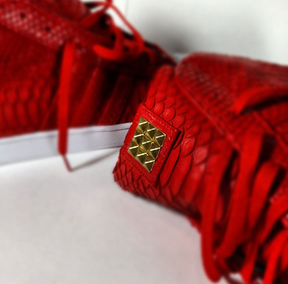 adidas Pro Model High "Red Python" Customs By JBF - SneakerNews.com