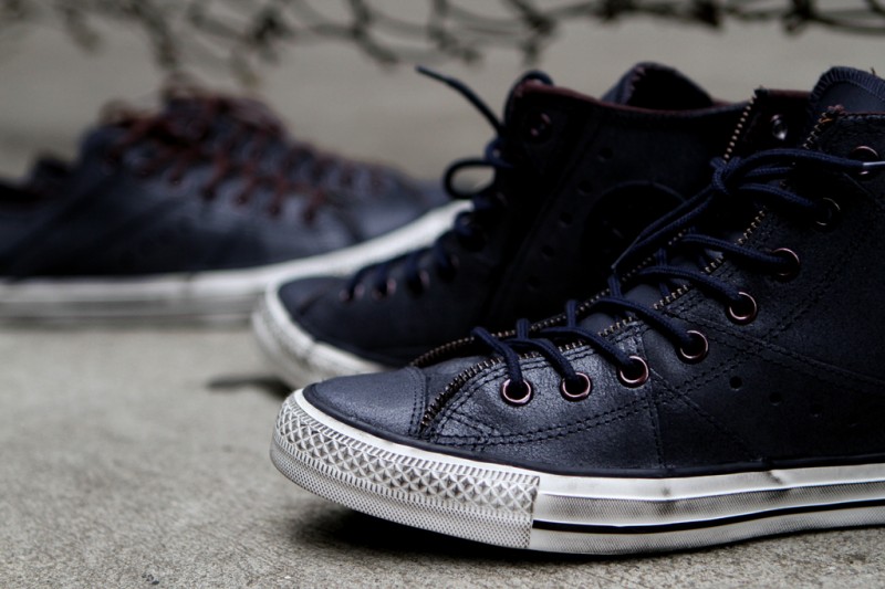 Converse Chuck Taylor All Star "Motorcycle Jacket" - Navy + Brown ...