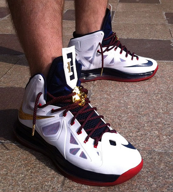 Nike LeBron X "USA" Gold Swoosh - SneakerNews.com