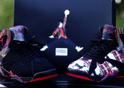 Air Jordan VII "A Different World" Customs by Rocket Boy Nift ...
