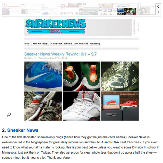 Complex's 20 Best Sneaker Blogs - SneakerNews.com