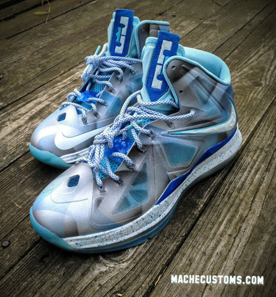 Nike LeBron X "Silver Surfer" Customs by Mache - SneakerNews.com