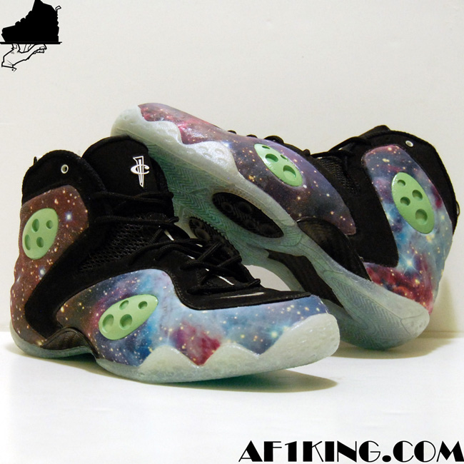 Nike Zoom Rookie "Galaxy" Glow in the Dark Customs by GourmetKickz ...