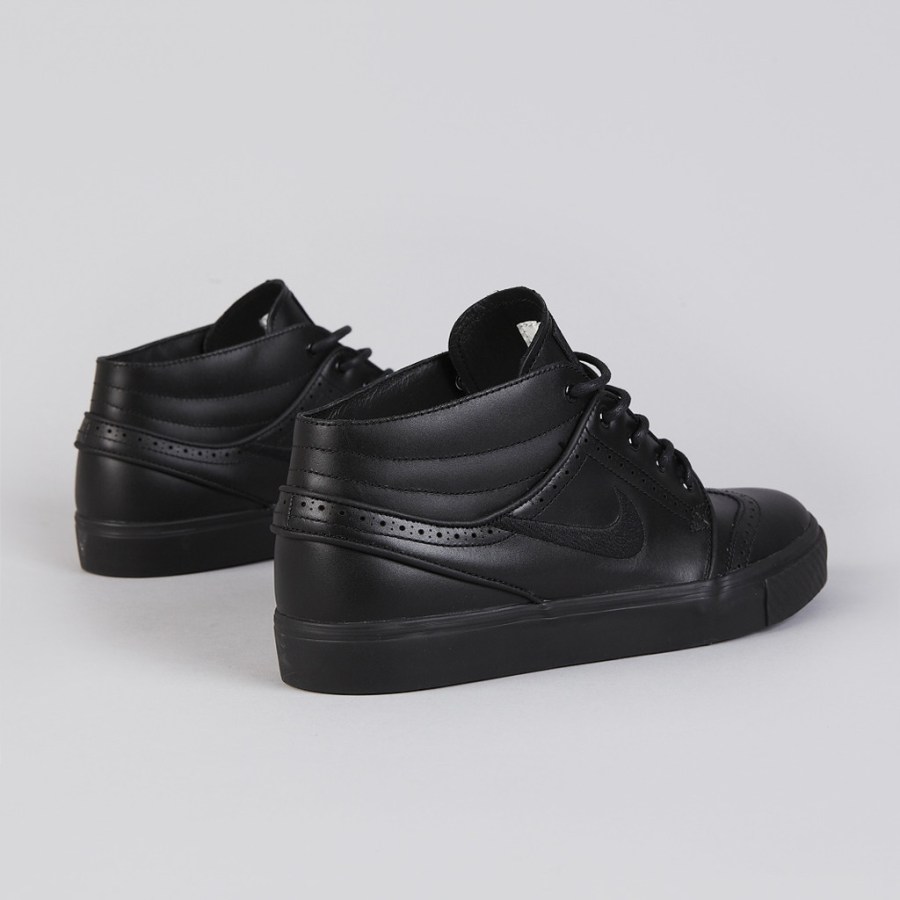 Nike Zoom Stefan Janoski Mid Premium "Black Wingtip" - Available ...