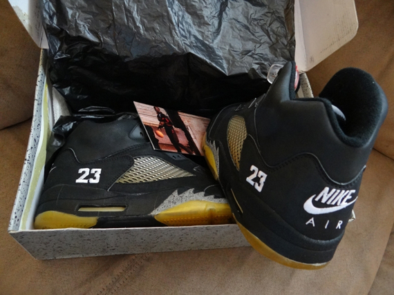 Air Jordan V - Black/Metallic Silver "23" PE - SneakerNews.com