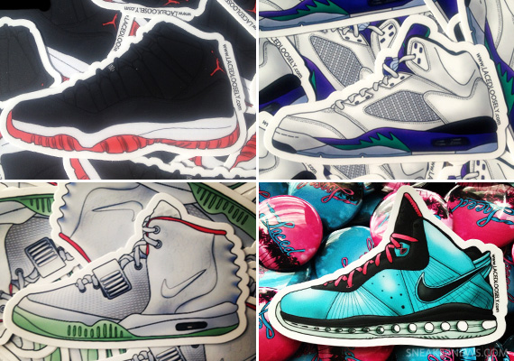 Sneaker-Inspired Stickers by Laced Loosely - SneakerNews.com
