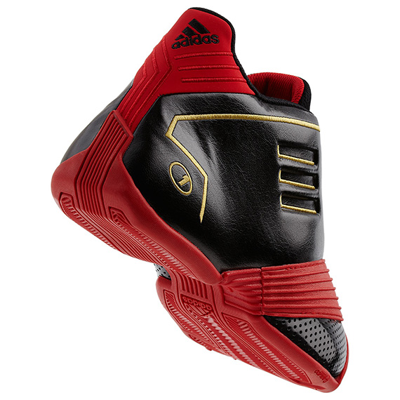 adidas T-Mac 1 - Black - Light Scarlet - SneakerNews.com