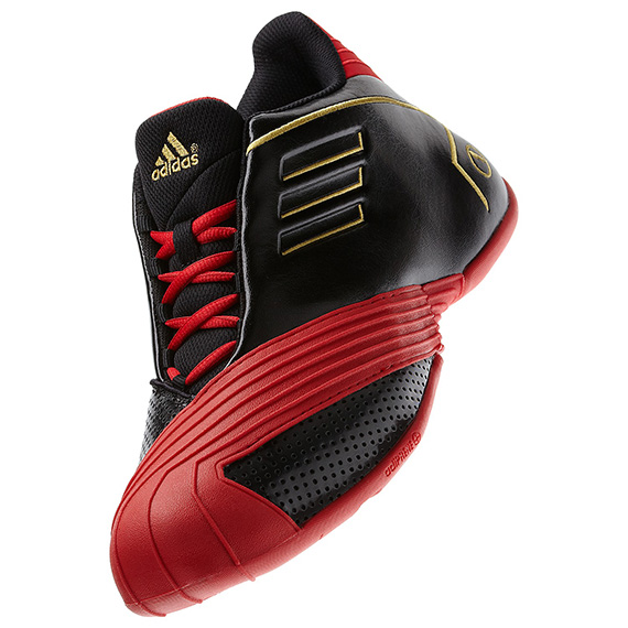 adidas T-Mac 1 - Black - Light Scarlet - SneakerNews.com