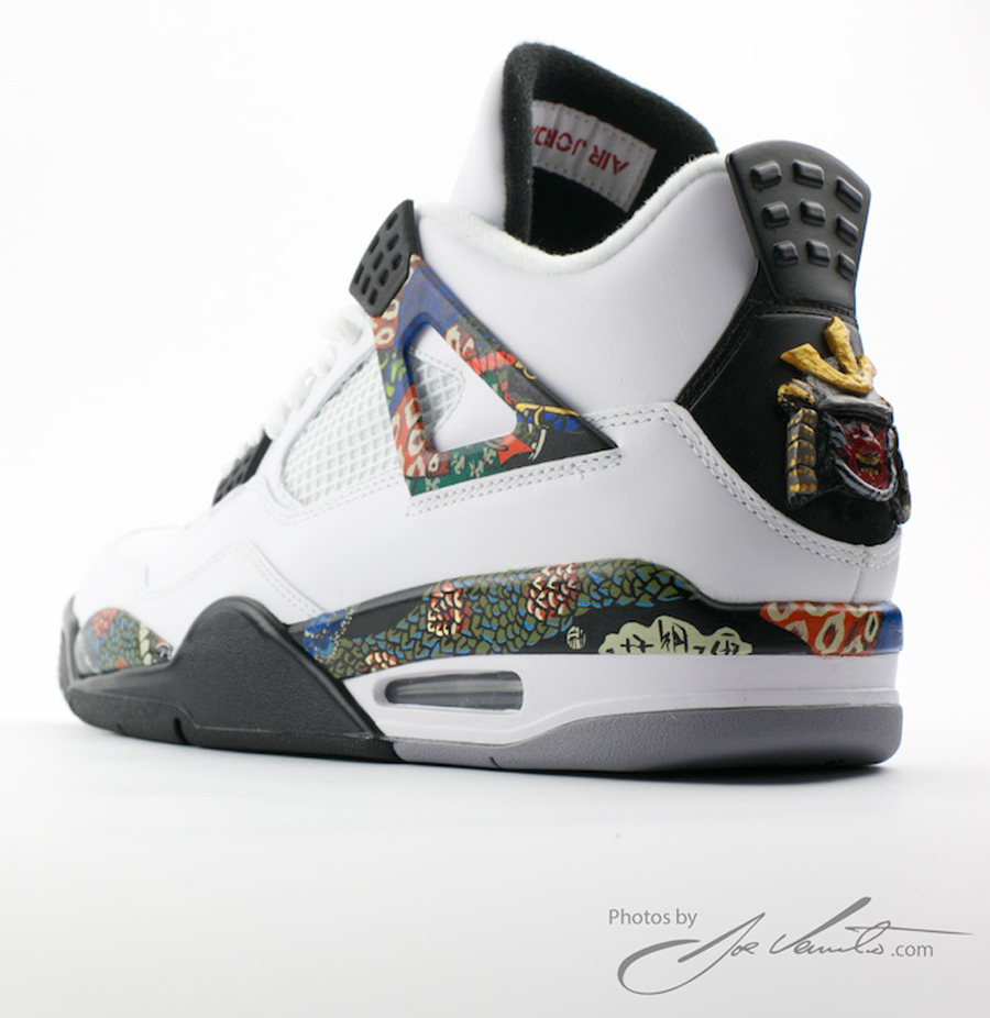 Air Jordan IV "Samurai" Customs by El Cappy - SneakerNews.com
