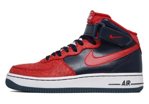 Nike Air Force 1 Mid - Gym Red - Squadron Blue - Obsidian - SneakerNews.com