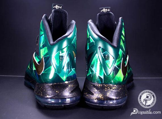 Nike LeBron X "Emerald" Customs by Diversitile - SneakerNews.com