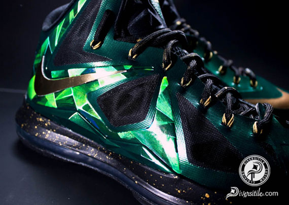 Nike LeBron X "Emerald" Customs by Diversitile - SneakerNews.com