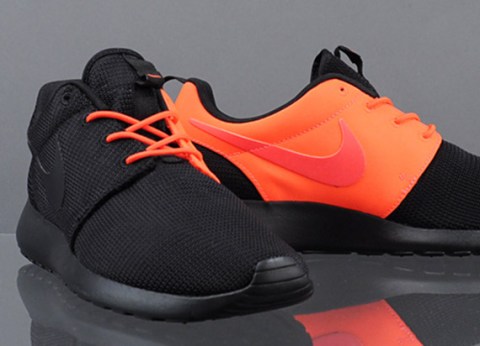 Nike Roshe Run "Split" - Black - Total Crimson - SneakerNews.com