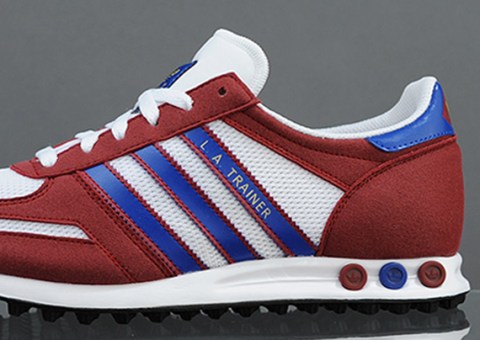 adidas Originals LA Trainer - Cardinal - True Blue - SneakerNews.com