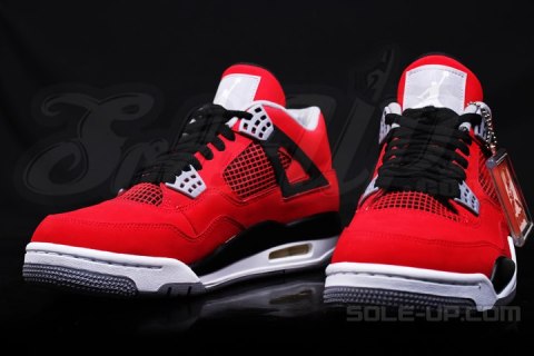 Air Jordan IV "Fire Red Nubuck" - SneakerNews.com