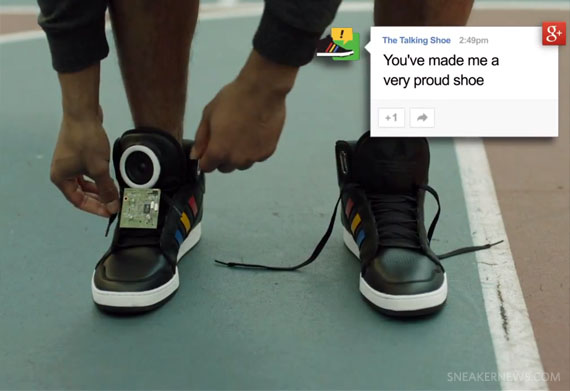 Google Introduces "The Talking Shoe" - SneakerNews.com