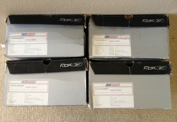 Kanye West x Reebok S. Carter CL Low - 2008 Promo Sample Set ...