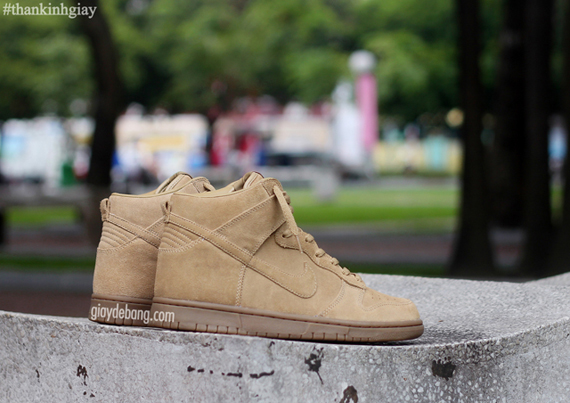 A.P.C. x Nike Dunk High - Beige - SneakerNews.com