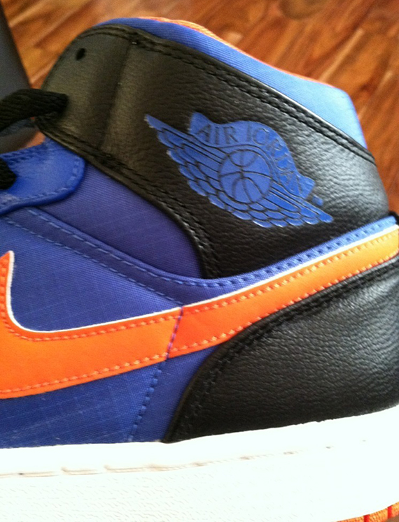Air Jordan 1 Mid "Knicks Ripstop" Sample - SneakerNews.com