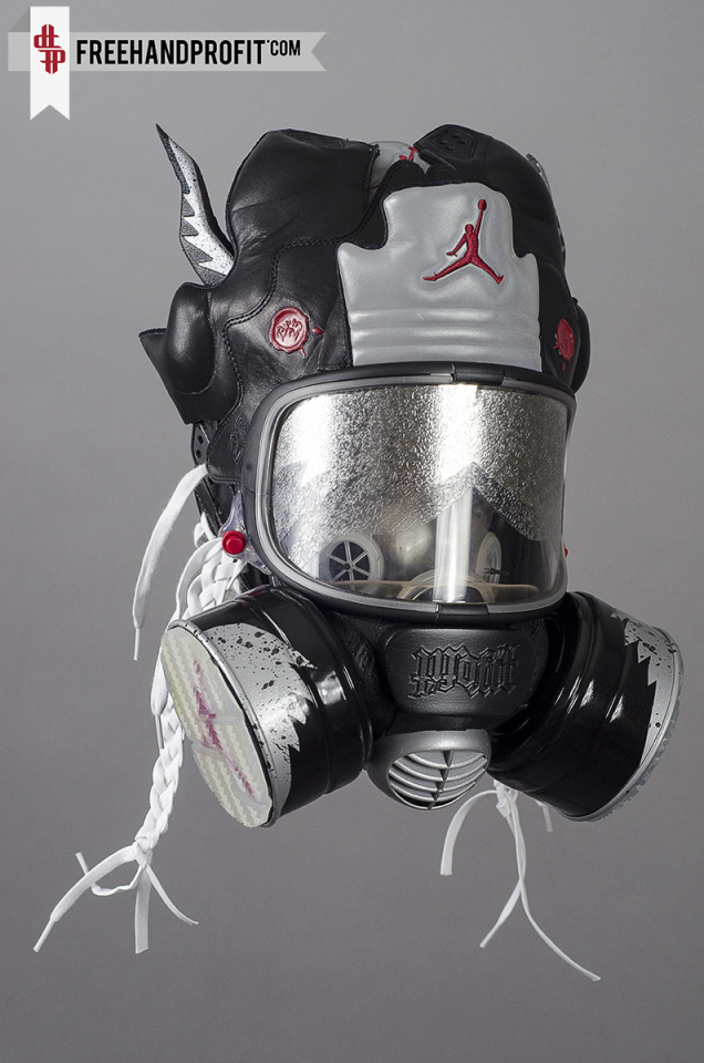 Air Jordan V "Bin 23" Gas Mask by Freehand Profit - SneakerNews.com