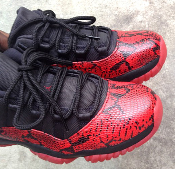 Air Jordan XI Low "Red Viper" Customs by Noldo - SneakerNews.com