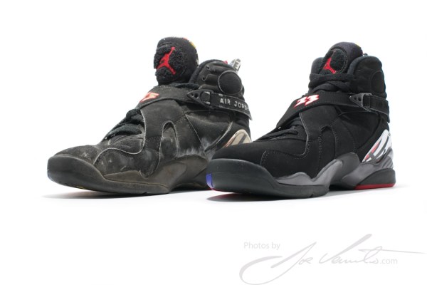 Air Jordan VIII "Playoffs" - 1993 Original vs. 2013 Retro Comparison ...