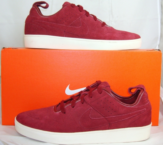 Nike Courtside Suede - Maroon - Sail | Unreleased Sample - SneakerNews.com