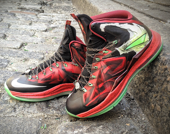 Nike LeBron X "Spawn" Customs by Mache - SneakerNews.com