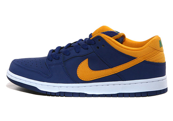 Nike SB Dunk Low - Deep Royal Blue - Midas Gold - Pine Green ...