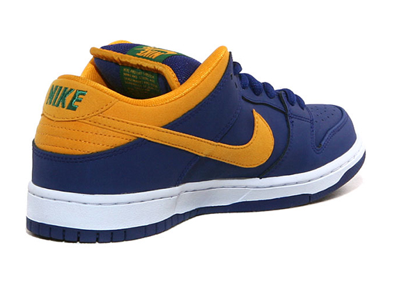 Nike SB Dunk Low - Deep Royal Blue - Midas Gold - Pine Green ...