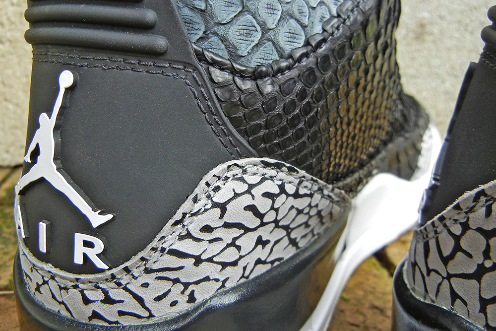 Air Jordan III "Black Python" for Wale by JBF Customs - SneakerNews.com