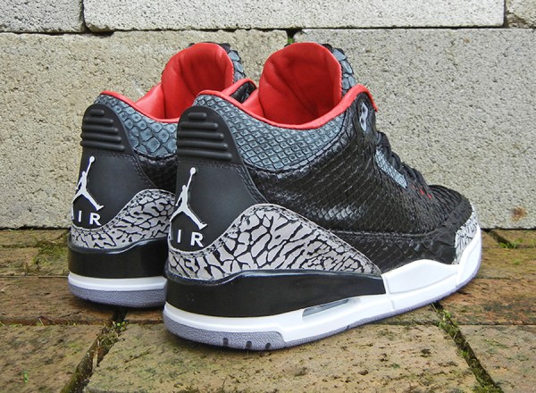 Air Jordan III "Black Python" for Wale by JBF Customs - SneakerNews.com