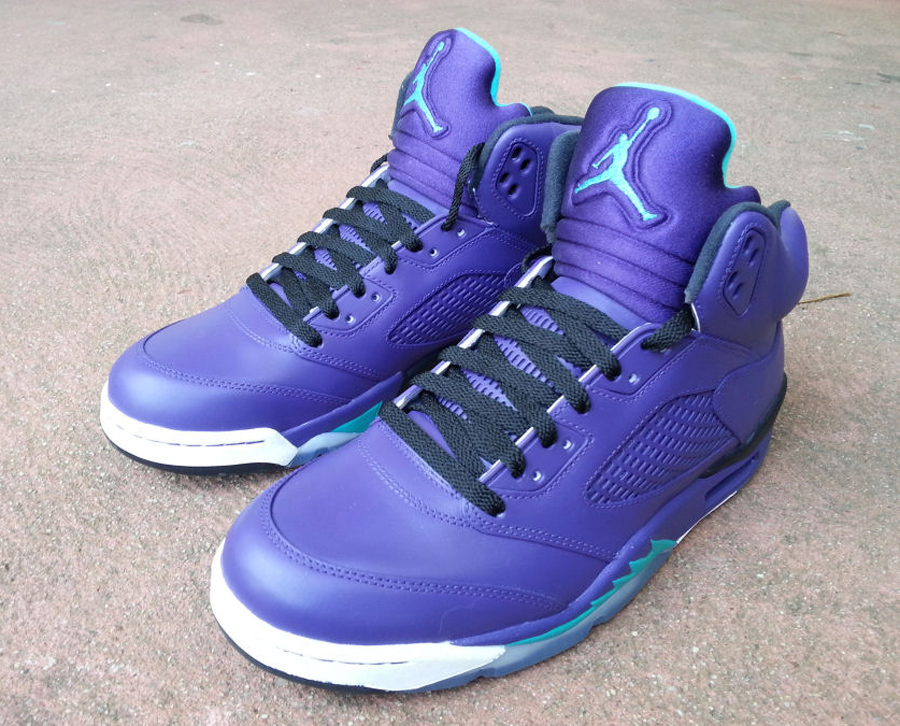 Air Jordan V "Extra Grape" Customs by Ecentrik Artistry - SneakerNews.com