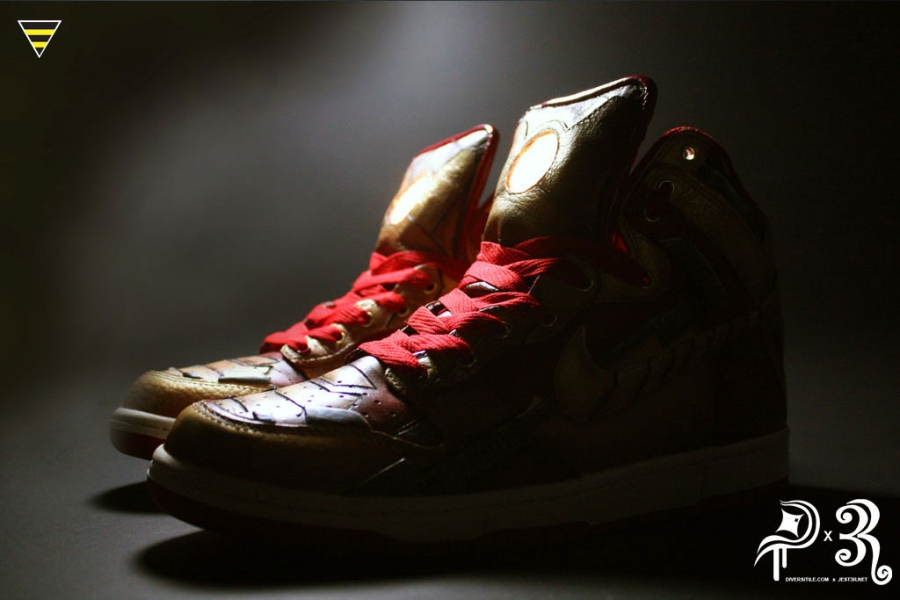 Nike Dunk High "Metal Guy" by Diversitile & 3R Customs - SneakerNews.com