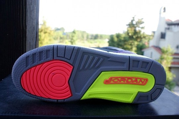 Air Jordan III GS - Black - Purple - Volt - SneakerNews.com