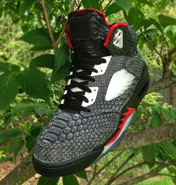 Air Jordan V "Python" by JBF Customs - SneakerNews.com
