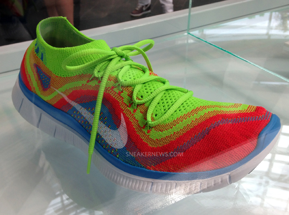 Nike Free Flyknit - Red - Blue - Neon - SneakerNews.com