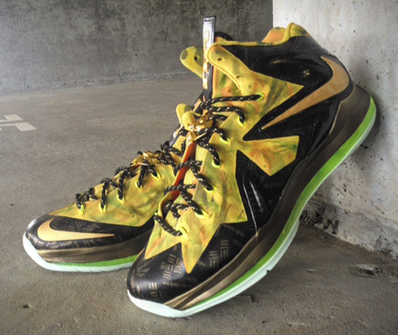 Nike LeBron X Elite "2-Time Champ Fusion" by Mache Customs ...