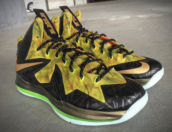 Nike LeBron X Elite "2-Time Champ Fusion" by Mache Customs ...
