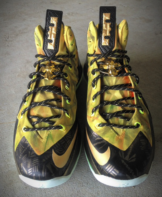 Nike LeBron X Elite "2-Time Champ Fusion" by Mache Customs ...